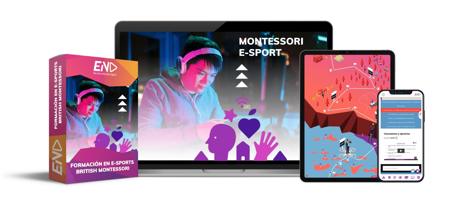 Formación Esport - Montessori+END - Escuela Nómada Digital
